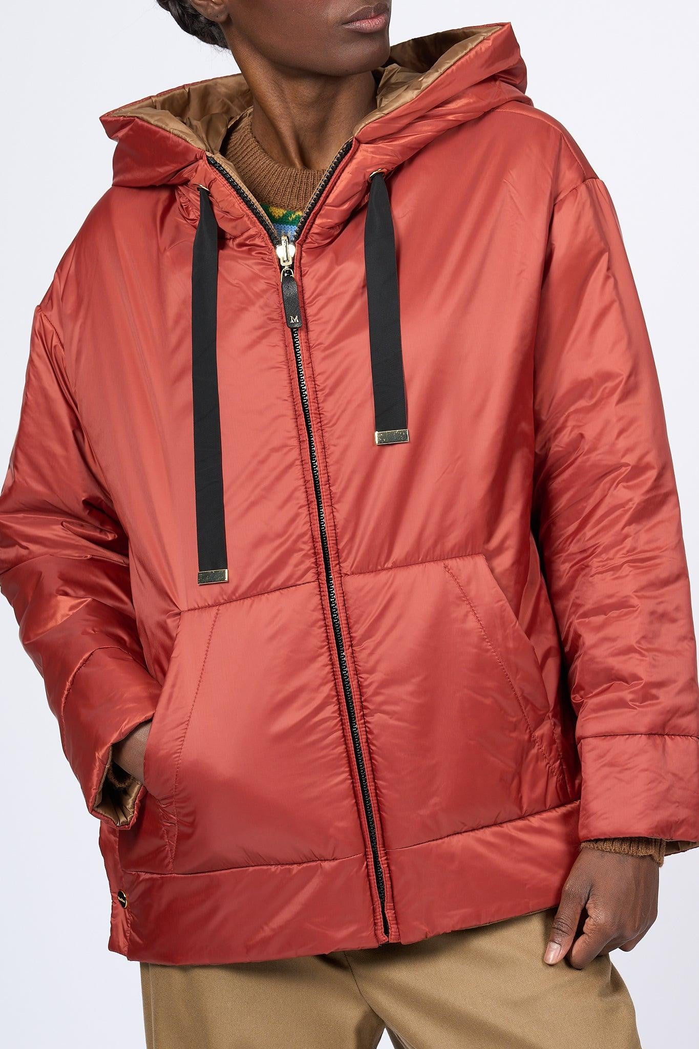 Max Mara Piumino Dali Reversibile Rosso | Offporter.com su Progetto Seta