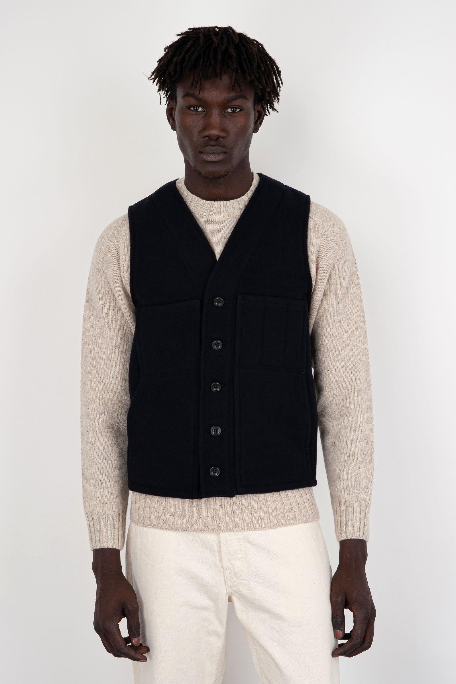 Filson Gilet Mackinaw Lana Blu Scuro 119967-FMGIL0011-W0253411 su ...